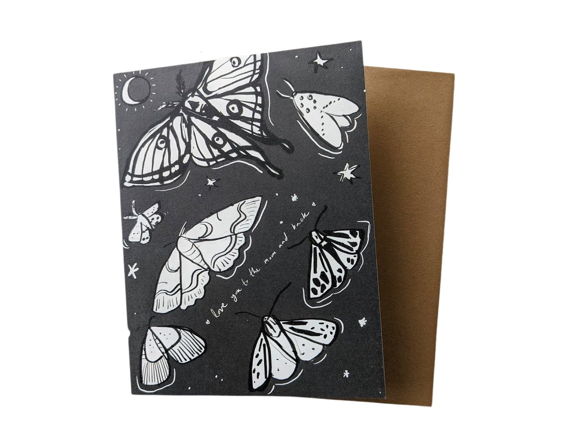 Moth Card – One Stitch Back